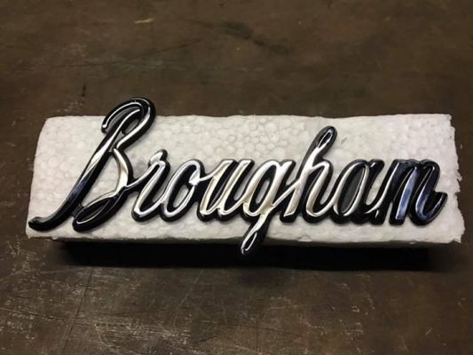 BROUGHAM HG Script Badge Guard & Boot - HK HT HG Parts & Panels