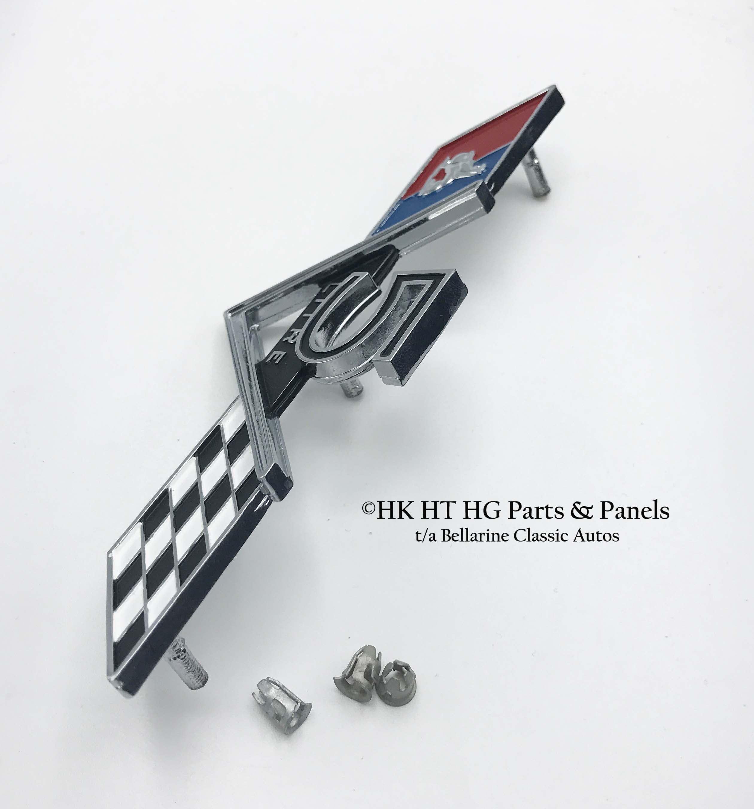 5 Litre V8 Guard Flag Badge HK HT Brougham Monaro Premier 307 - HK HT ...