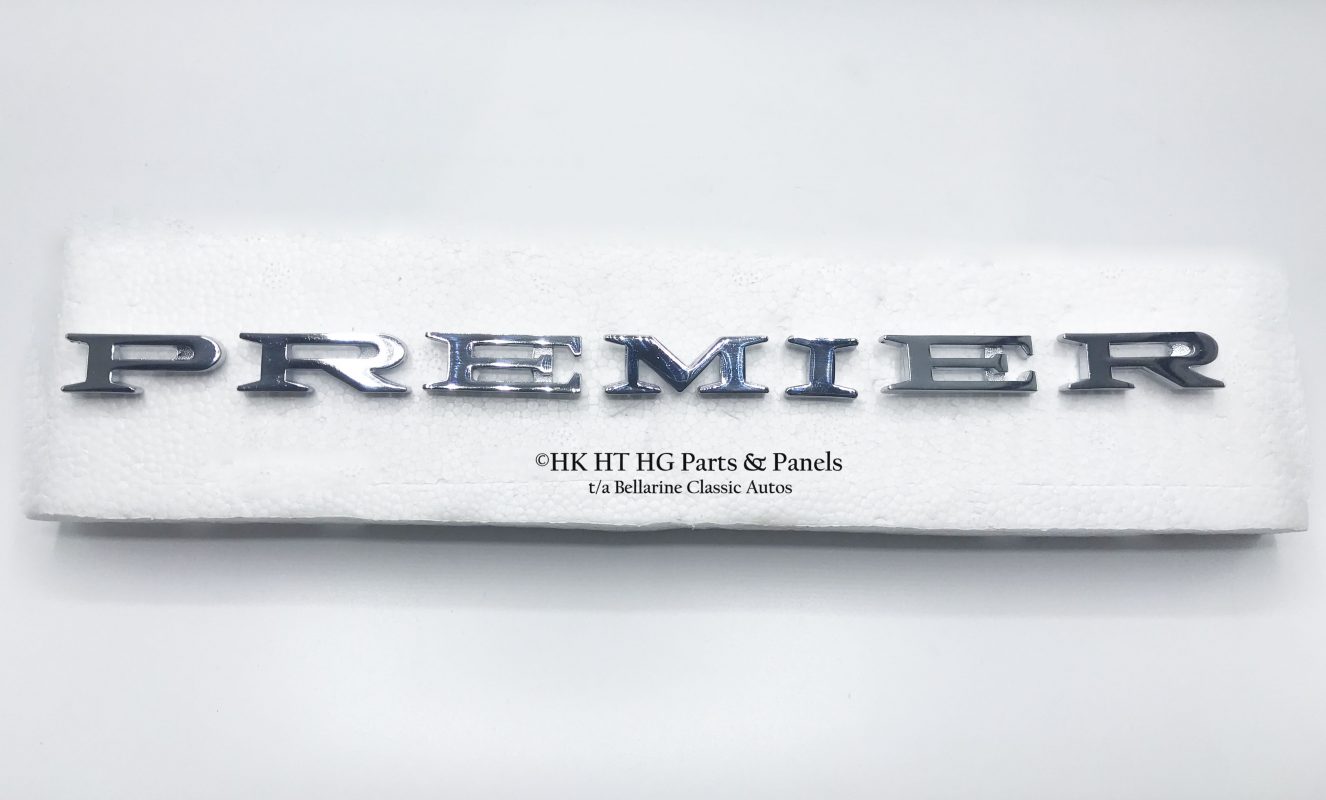 PREMIER Letters Badges Boot & Tailgate HK & HR - HK HT HG Parts & Panels