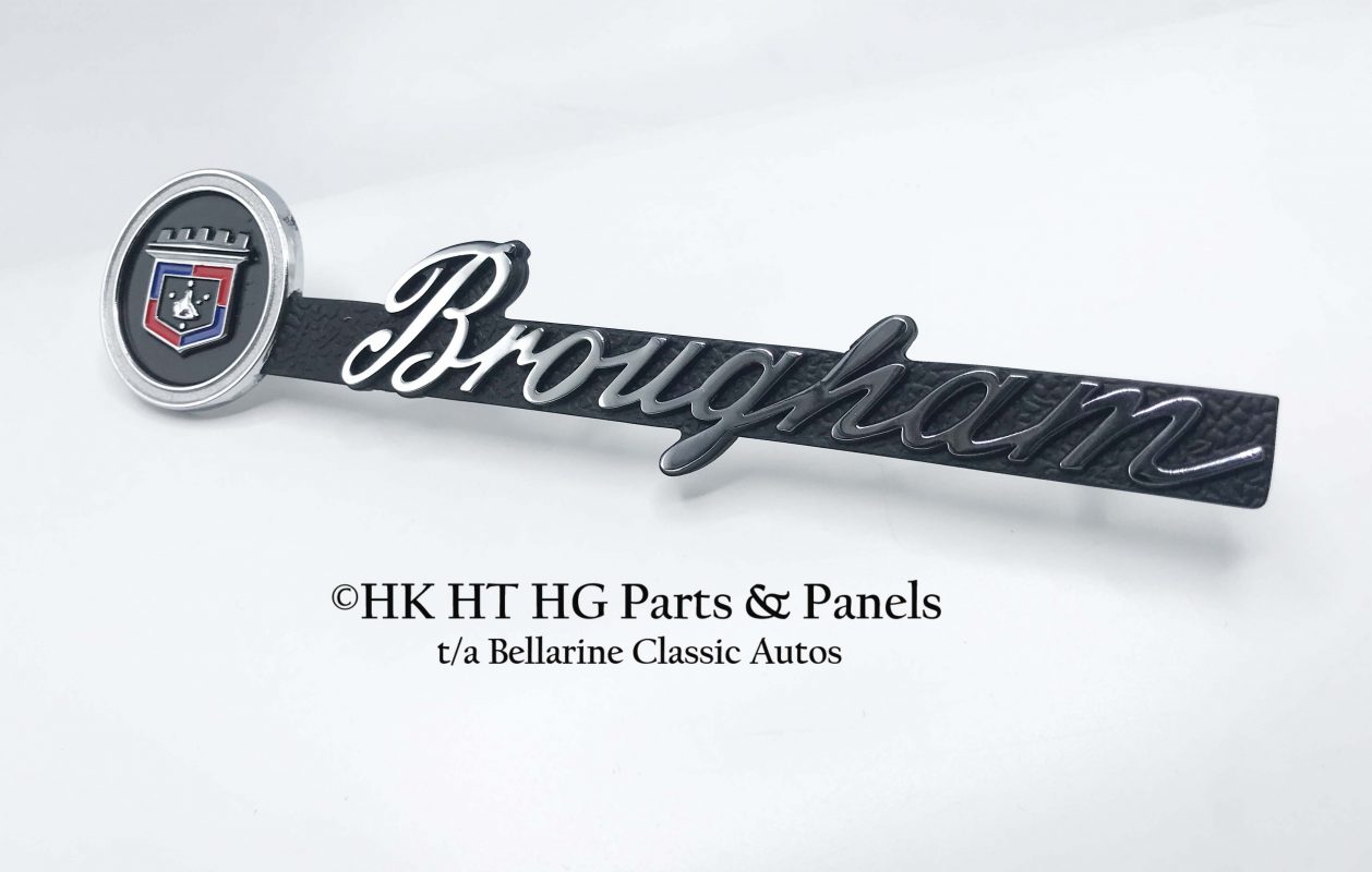 Brougham Left hand C Pillar Badge HK & HT - HK HT HG Parts & Panels