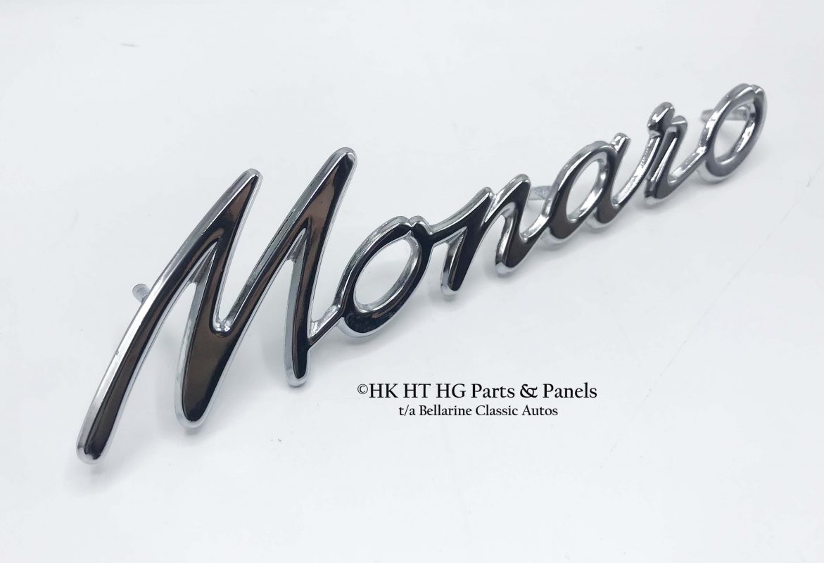 Monaro HK HT HG Script Badge - HK HT HG Parts & Panels