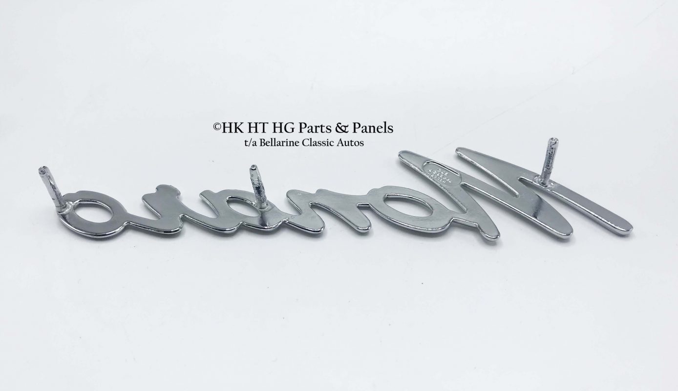 Monaro HK HT HG Script Badge - HK HT HG Parts & Panels