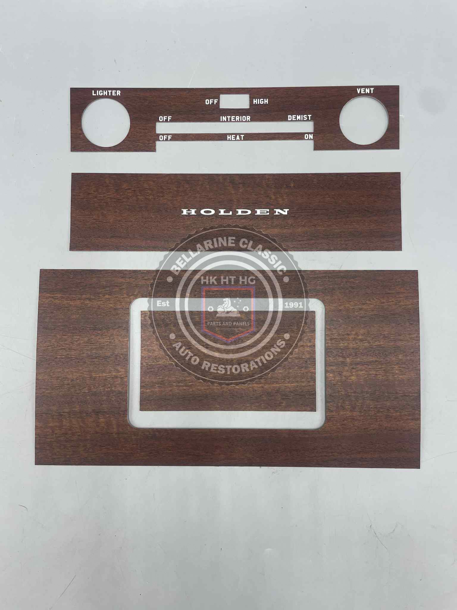 HT DASH WITH RADIO BLANK ROSEWOOD WOODGRAN INSERT SET - HK HT HG Parts ...